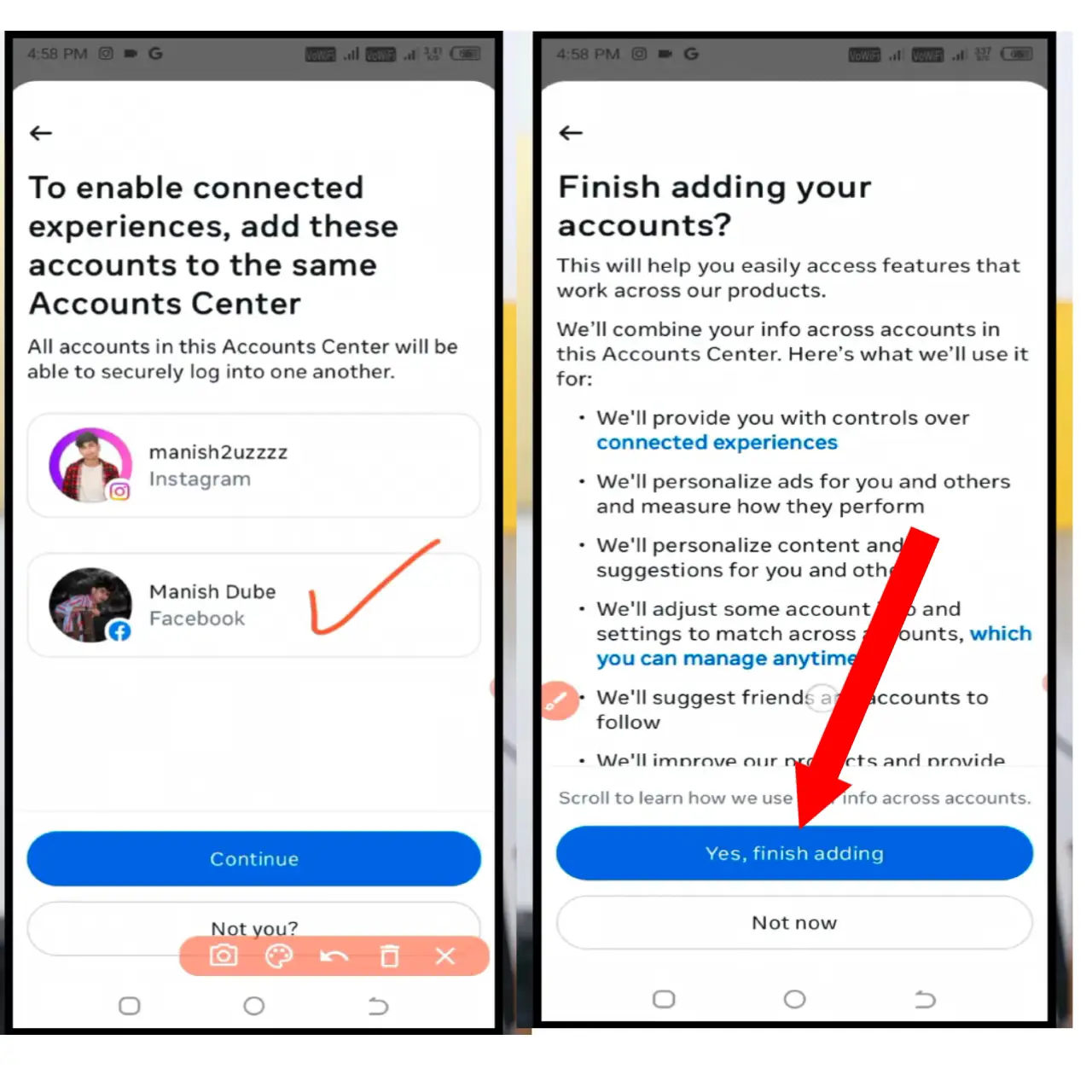 Instagram से Facebook को Connect कैसे करें? Insta se Fb account kaise ...